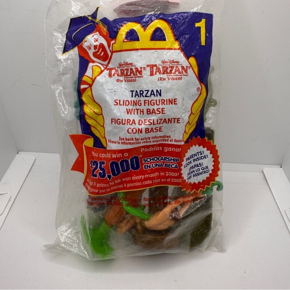 McDonald's | Toys | Vintage 200 Mcdonalds Happy Meal Toy Tarzan Sliding ...